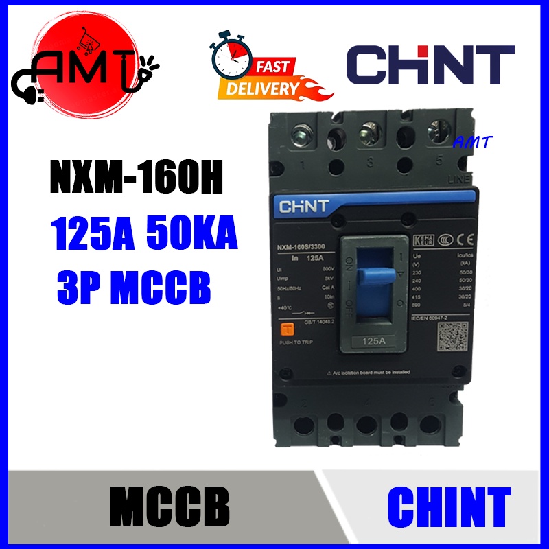 CHINT MCCB 3P NXM-160H 50KA 125A | Shopee Malaysia