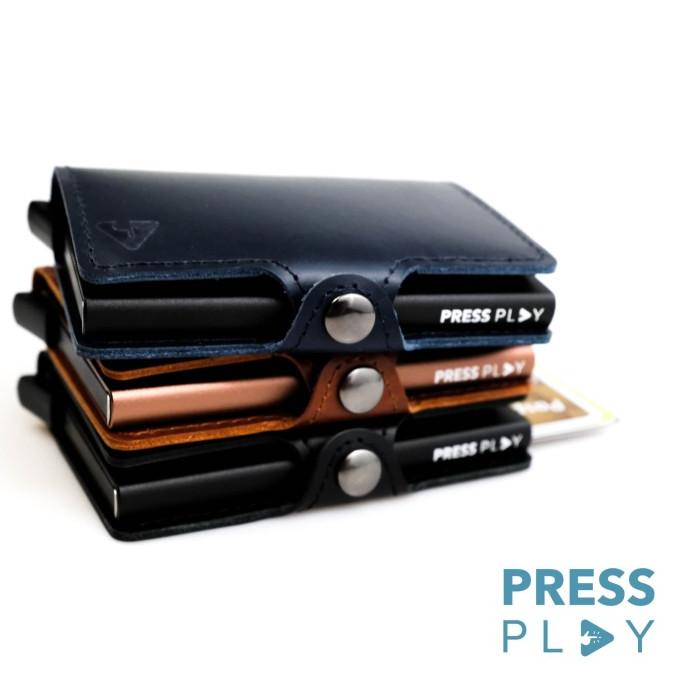 Classic RFID Leather Pop Up Card Case Wallet by Press Play | Shopee ...