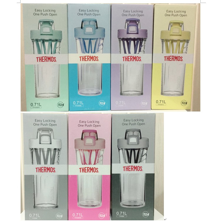 Ahou Dada THERMOS Shaker Cup Cold Water Bottle TP4086 Mixing 710ml Brew ...