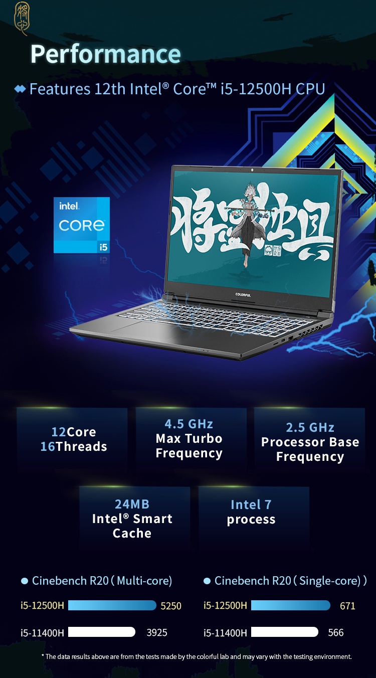 COLORFUL LAPTOP GAMING X15 XS 22 (I5-12500H 16GB(8X2) 512GB SSD NVME ...