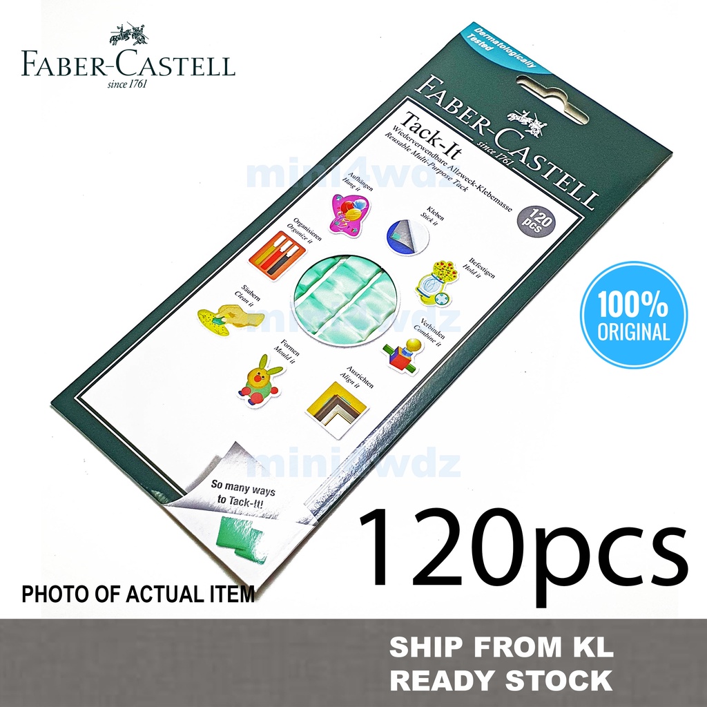 Faber-Castell TACK-IT Green 120pcs Reusable Multi-Purpose Adhesive ...