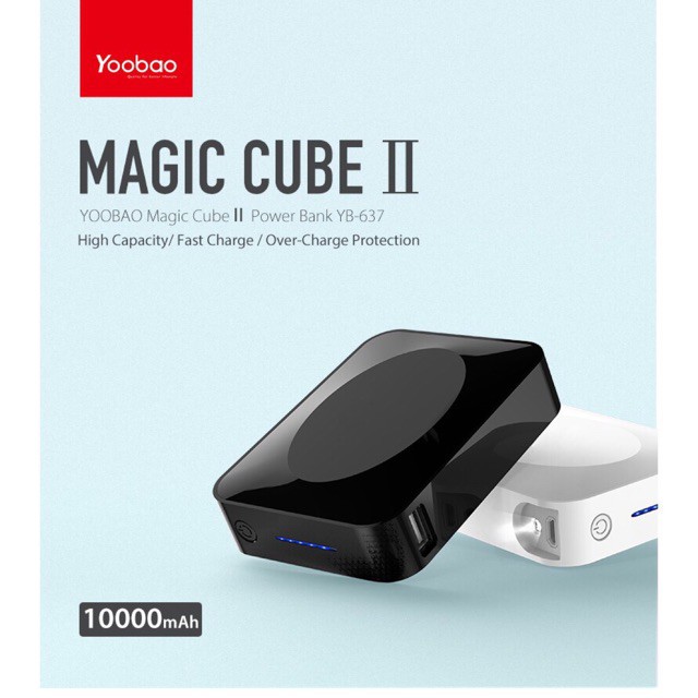 (ReadyStock)Yoobao LED Magic Cube 10000mah Fast Charging Slim Portable ...
