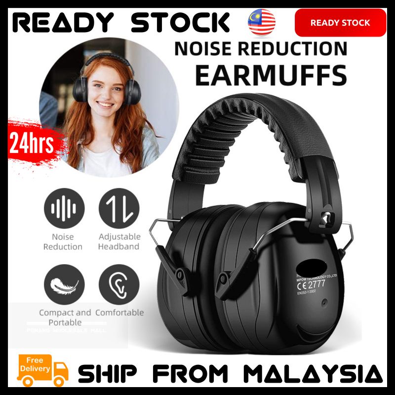 New Anti Noise Professional Earmuff NRR Noise Reduction Safety Ear Muff ...