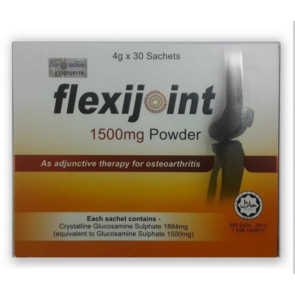 Flexijoint 1500mg Powder 4G X 30sachets Tiada Penilaian Lagi | Shopee ...