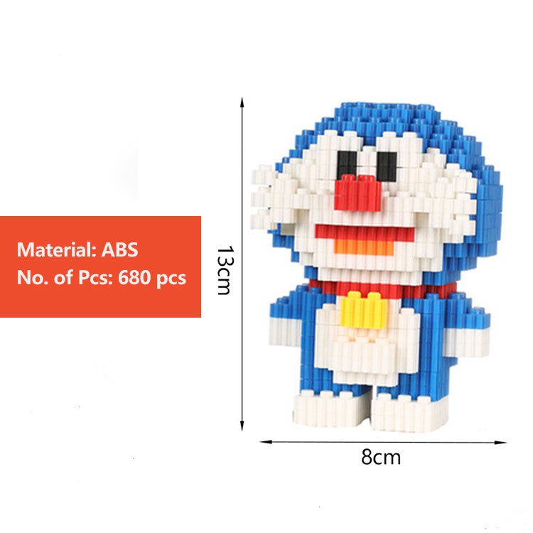 Doraemon DIY Diamond Building Nano Block Lego Educational Toys Gift ...