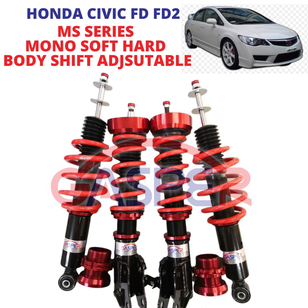 Honda CIVIC FD FD2 MONO SOFT HARD HI LO BODY SHIFT ADJUSTABLE | Shopee ...
