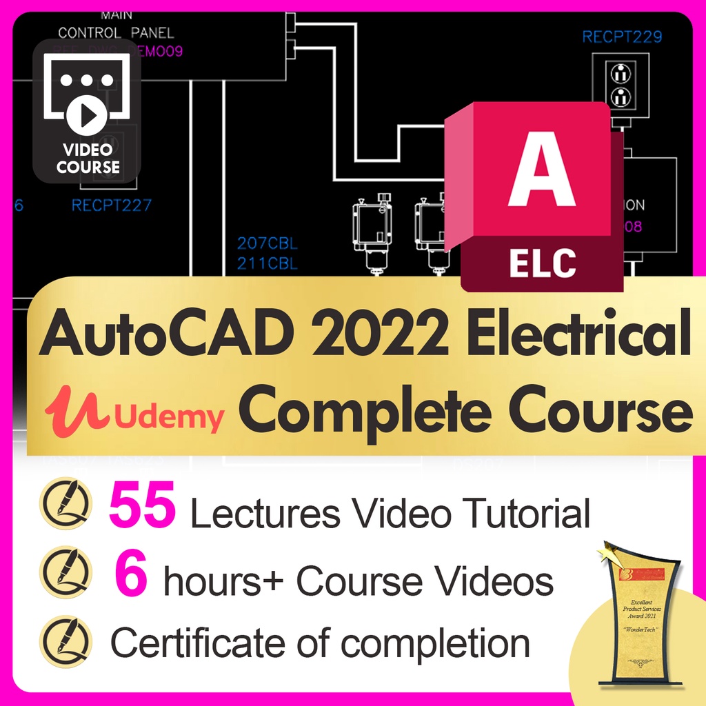[Video Course] The AutoCAD Electrical 2021-2022 Complete Course (55 Lectures, 6 hours+ Video ...