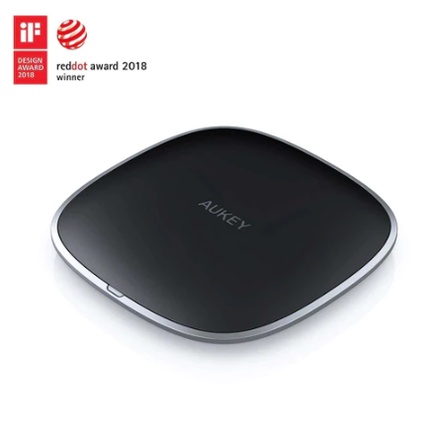 Graphite Wireless Charger 10W Pad Aukey | Shopee Malaysia