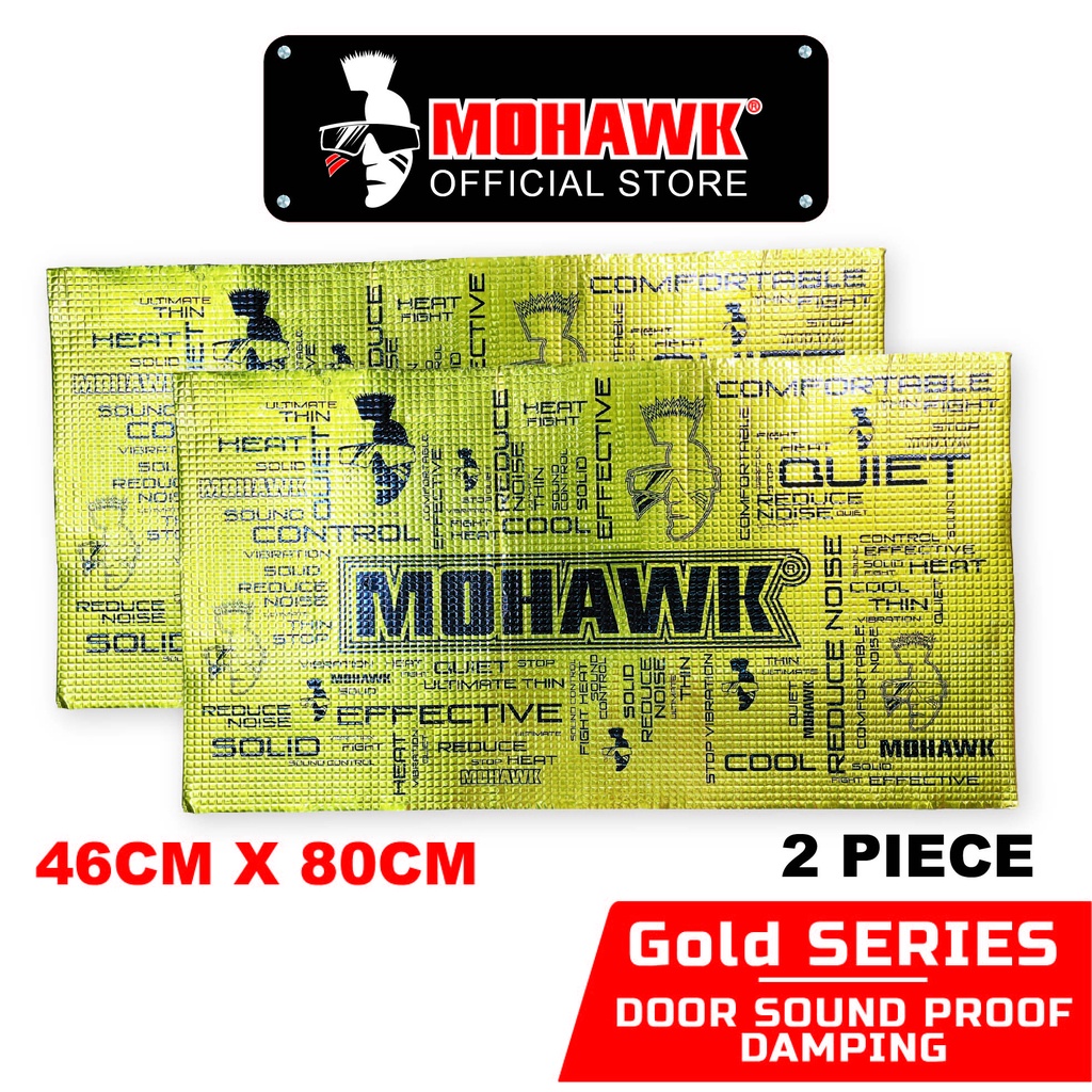 Mohawk 2mm Gold Series Soundproof Sound Damping for Car Doors Panel ...