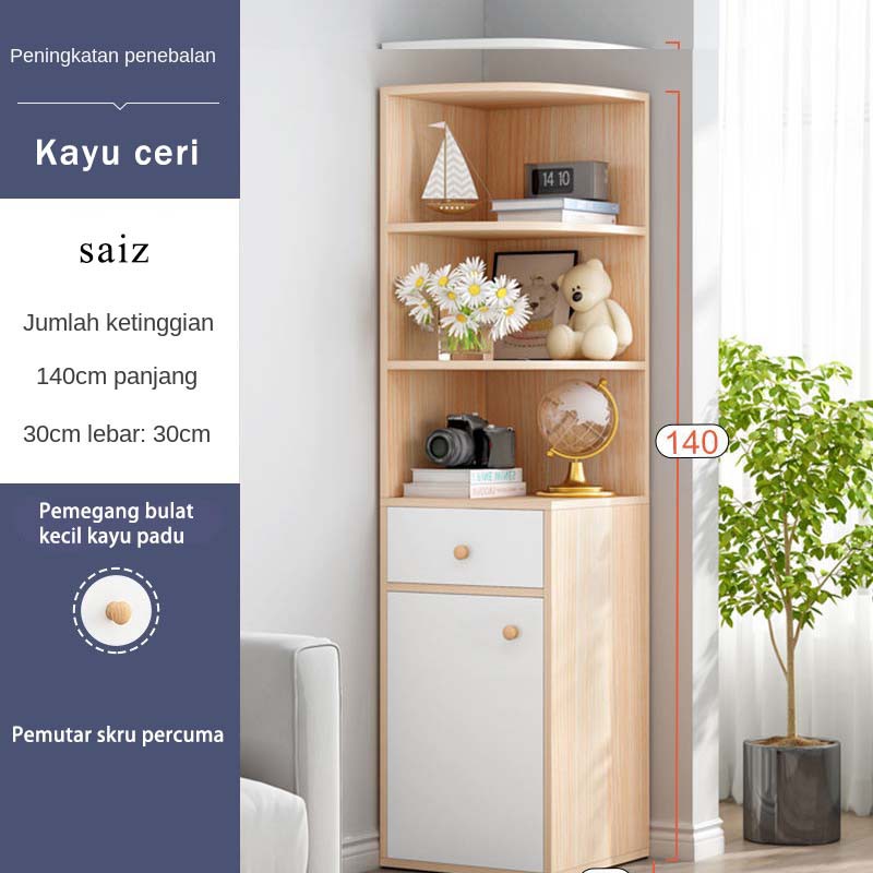 🔥[READY STOCK]🔥Rak buku ringkas Kabinet simpanan keluarga🌻Lebih kecil ...