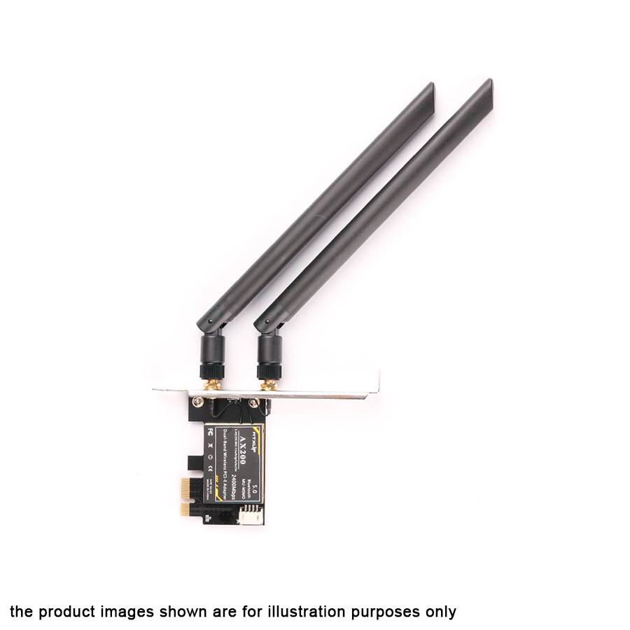 WTXUP AX200 2400Mbps Bluetooth 5.1 MU-MIMO Dual Band Desktop WiFi6 PCI ...