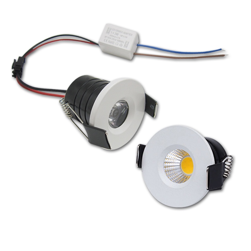New 1W /3W LED White/Warm White AC 85-265V Mini Reccessed Ceiling Light ...