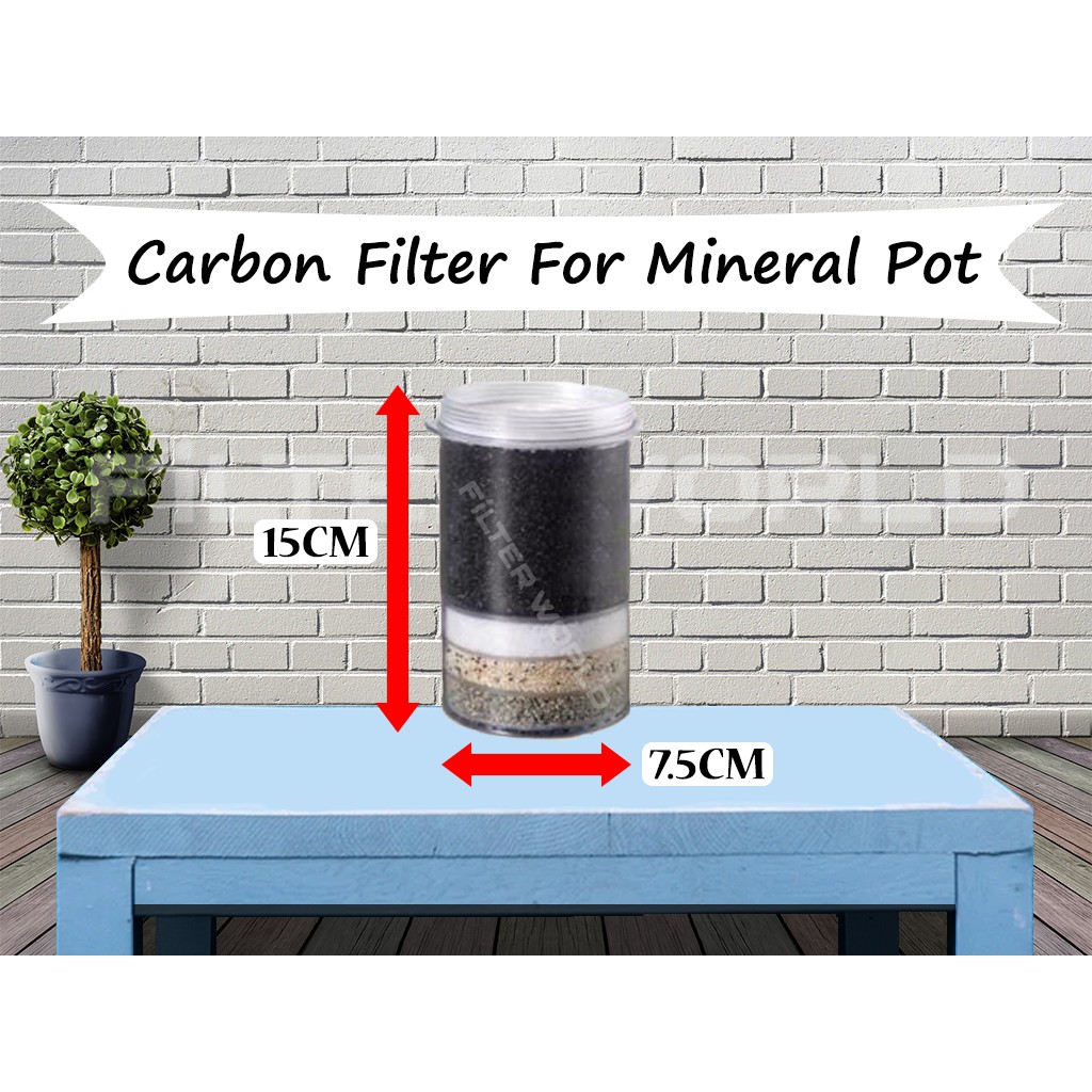 Mineral Pot Water Filter 4 Step Replacement Carbon Cartridge | Shopee ...