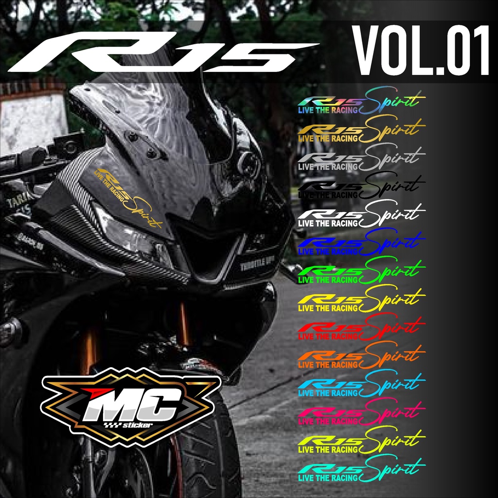 Cutting Sticker R15 - Motorcycle Accessories Sticker Trim Variation ...