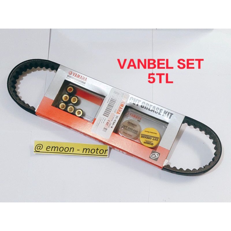 Vanbel ASSY 5TL VAMBEL V BELT SET PLUS ROLLER CVT FAT MIO SMILE SPORTY ...