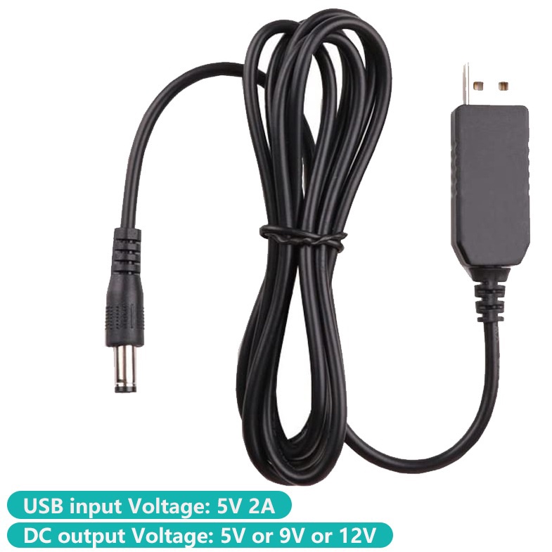 DC 5V to 12V/5V to 9V / 5V to 5V USB Cable WiFi to Powerbank Cable ...
