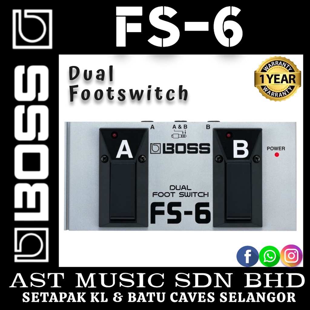 Boss FS-6 Dual Footswitch ( FS6 / FS 6 ) | Shopee Malaysia