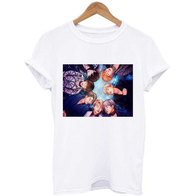 Female T Shirt Ulzzang Harajuku Jin Suga J Hope Jimin V Jungkook T