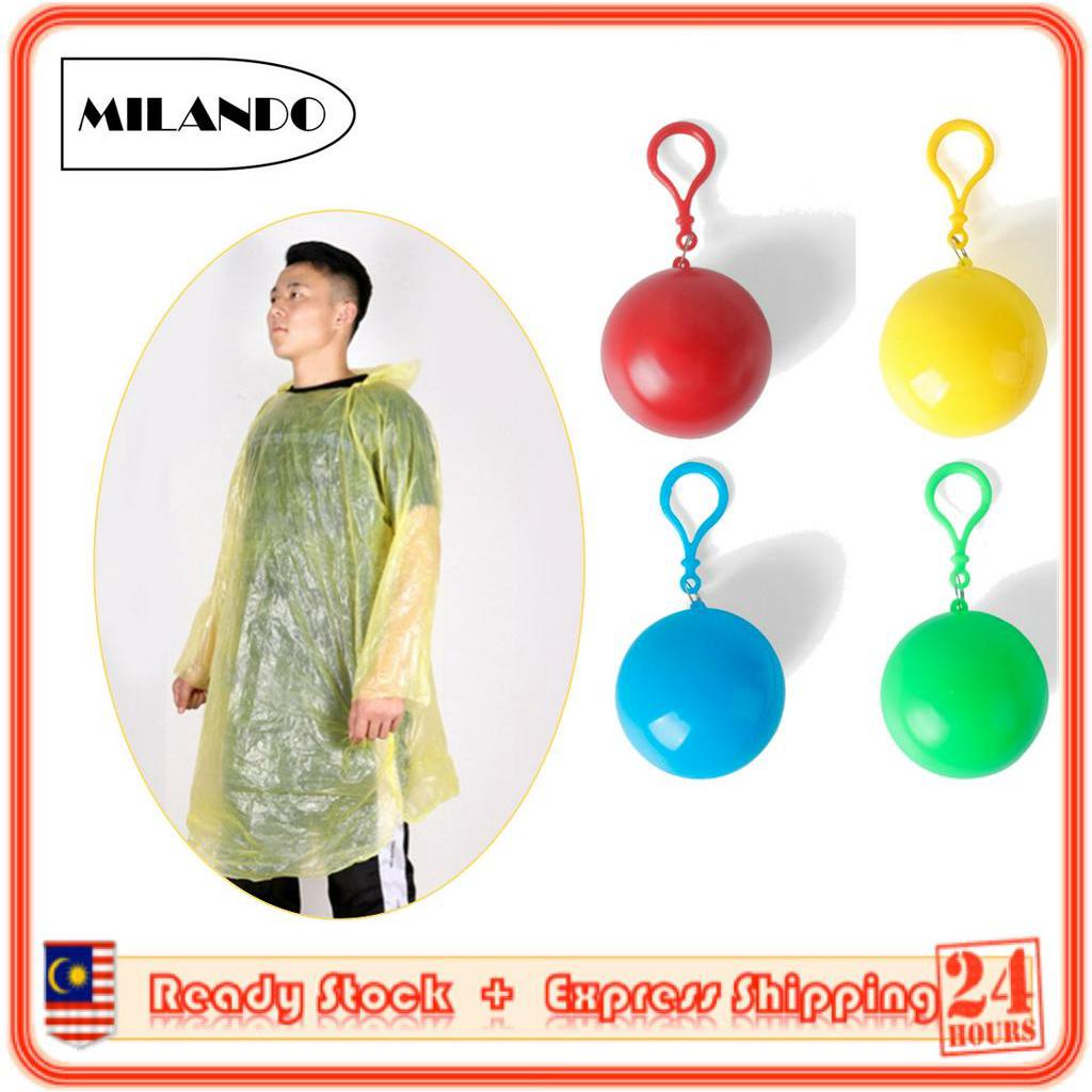 MILANDO Raincoat Ball Outdoor Portable Raincoat Ball Disposable ...
