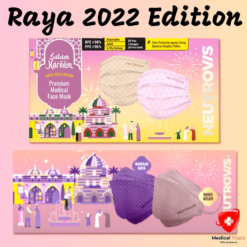 Neutrovis Raya Limited Edition Medical Face Mask / Neutrovis Hari Raya ...