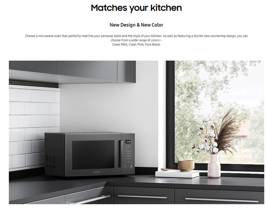 Samsung MG23T5018CK 23L Grill Microwave Oven with Healthy Grill Fry ...