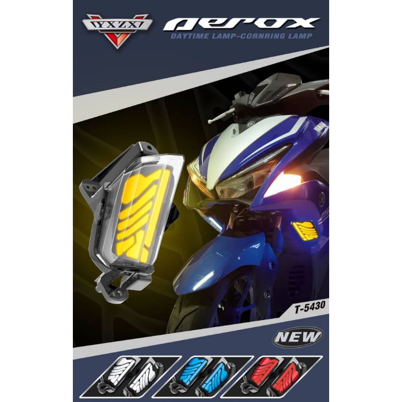 * FRONT LED SIGNAL LAMP SET YAMAHA AEROX NVX155 NVX V1/ V2 TURN SIGNAL ...