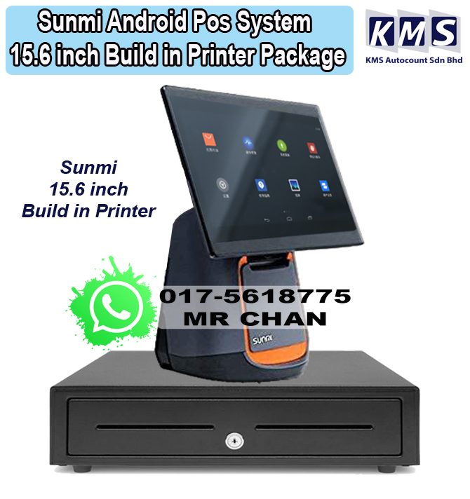 Sunmi Android Pos System 15.6 inch with Build in 80mm Printer Package ...