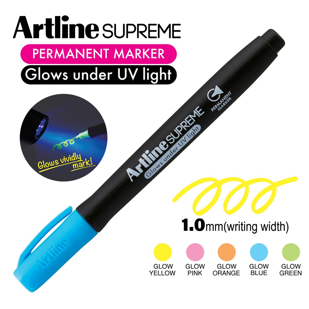 Artline Supreme UV Marker (Glow in UV Light) | Shopee Malaysia