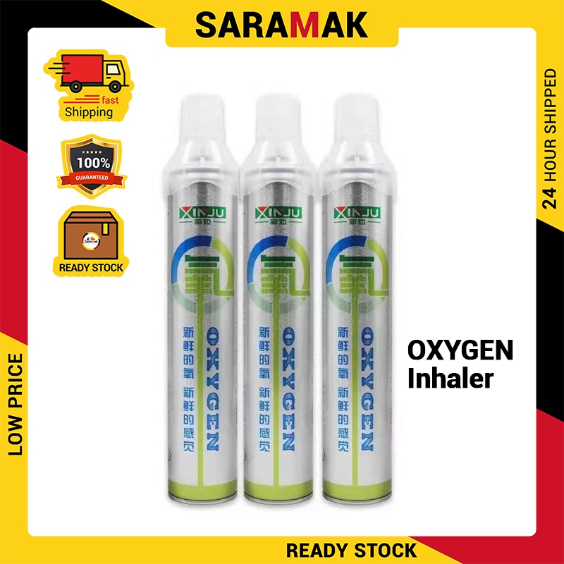 🔥Saramak🔥Oxygen inhaler [99.6% Oxygen] 1000mL / Botol Pernafasan ...