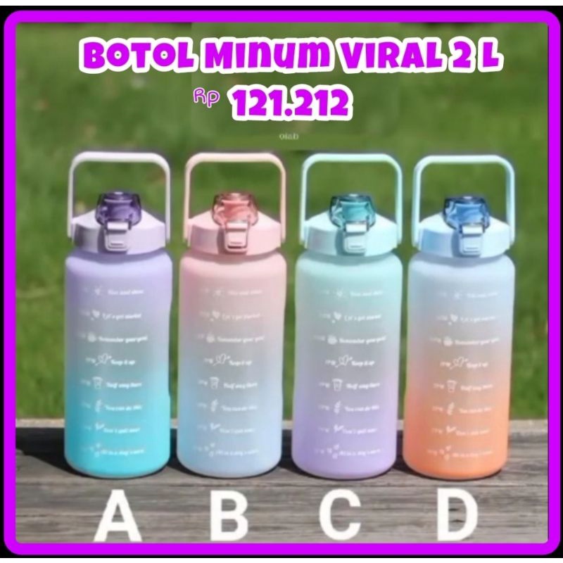 2l Motivational Contemporary Artist Viral Drink Bottle | Shopee Malaysia
