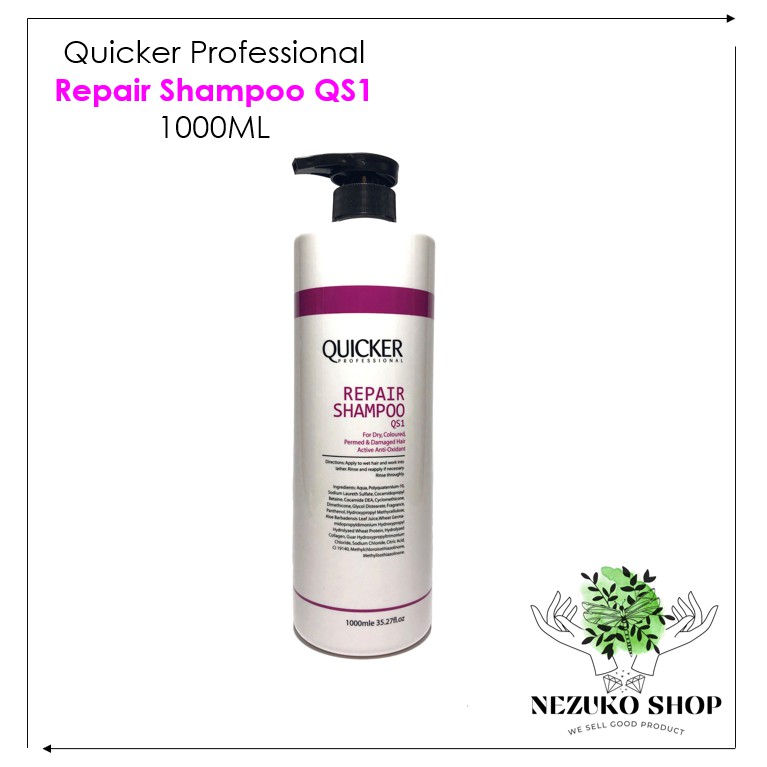 QUICKER PROFESSIONAL QS1 Repair Shampoo (1000ML) | Shopee Malaysia