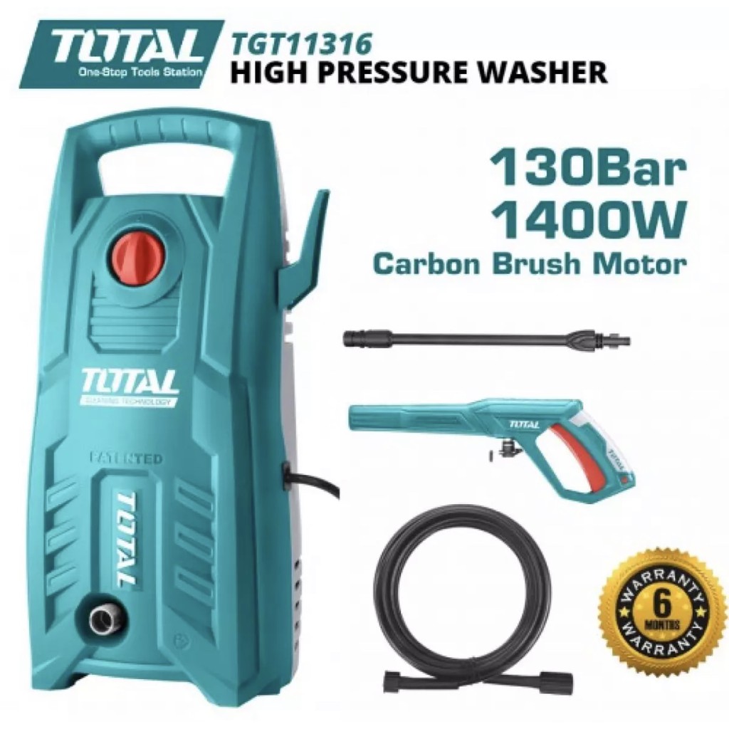 ANTMASTER TOTAL TGT11316 1400W HIGH Pressure Water Pump Machine Car Washer Multi Function Pump ...