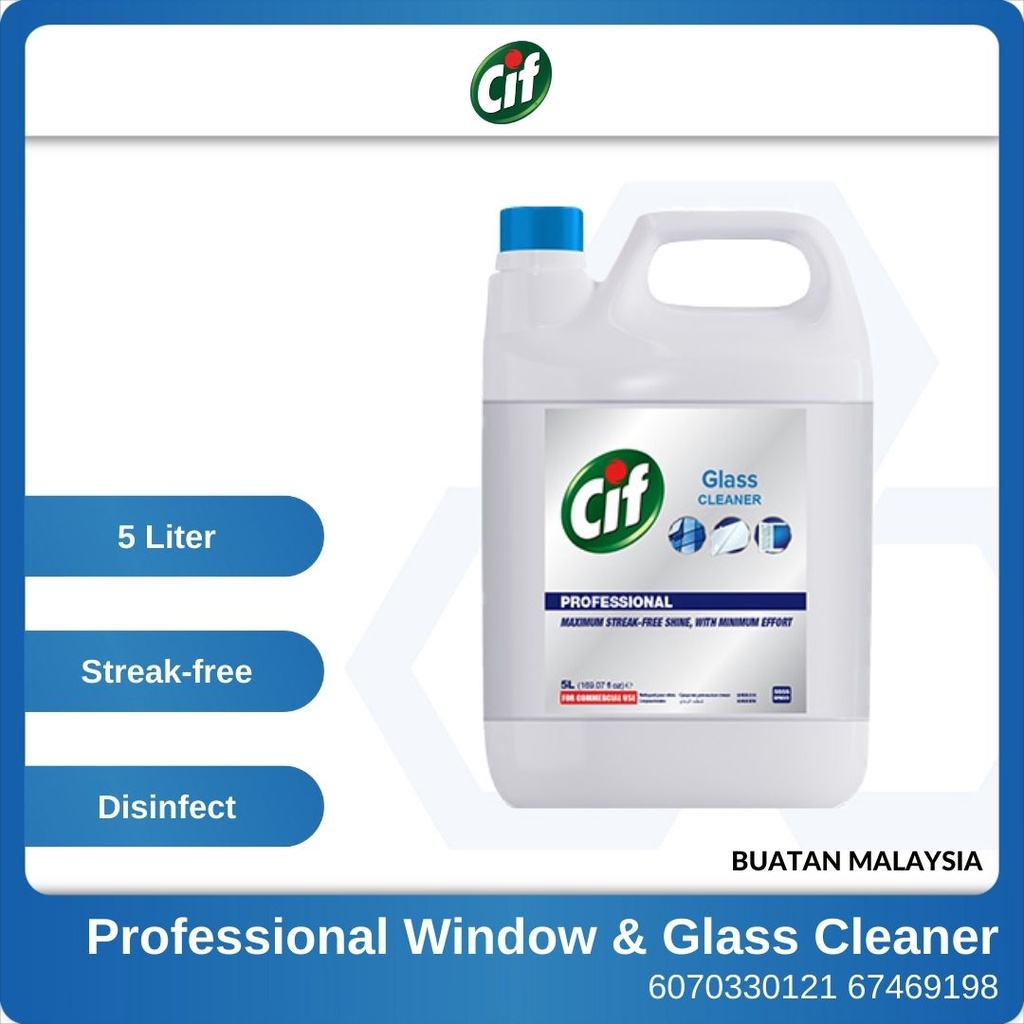 CIF 5L Glass Cleaner Quick Cleaning | Shopee Malaysia