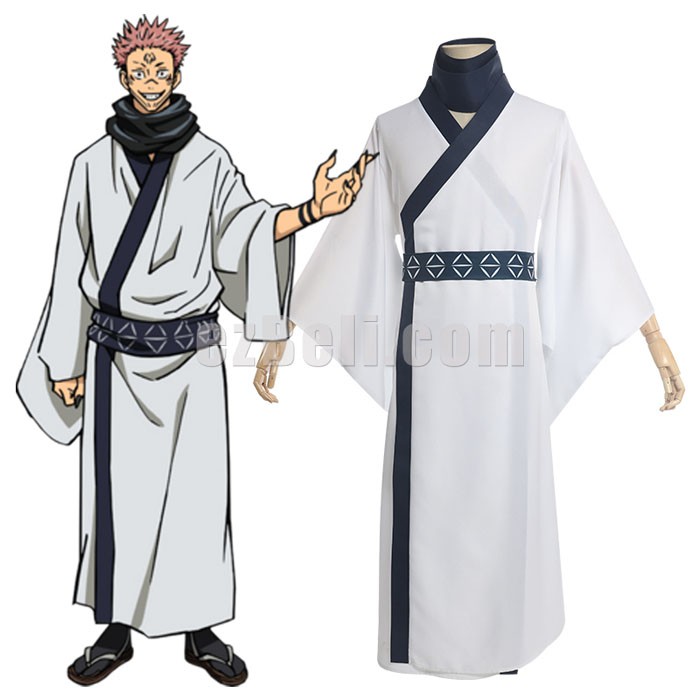 Ezbeli Jujutsu Kaisen Ryomen Sukuna White Kimono Suit Costume ...
