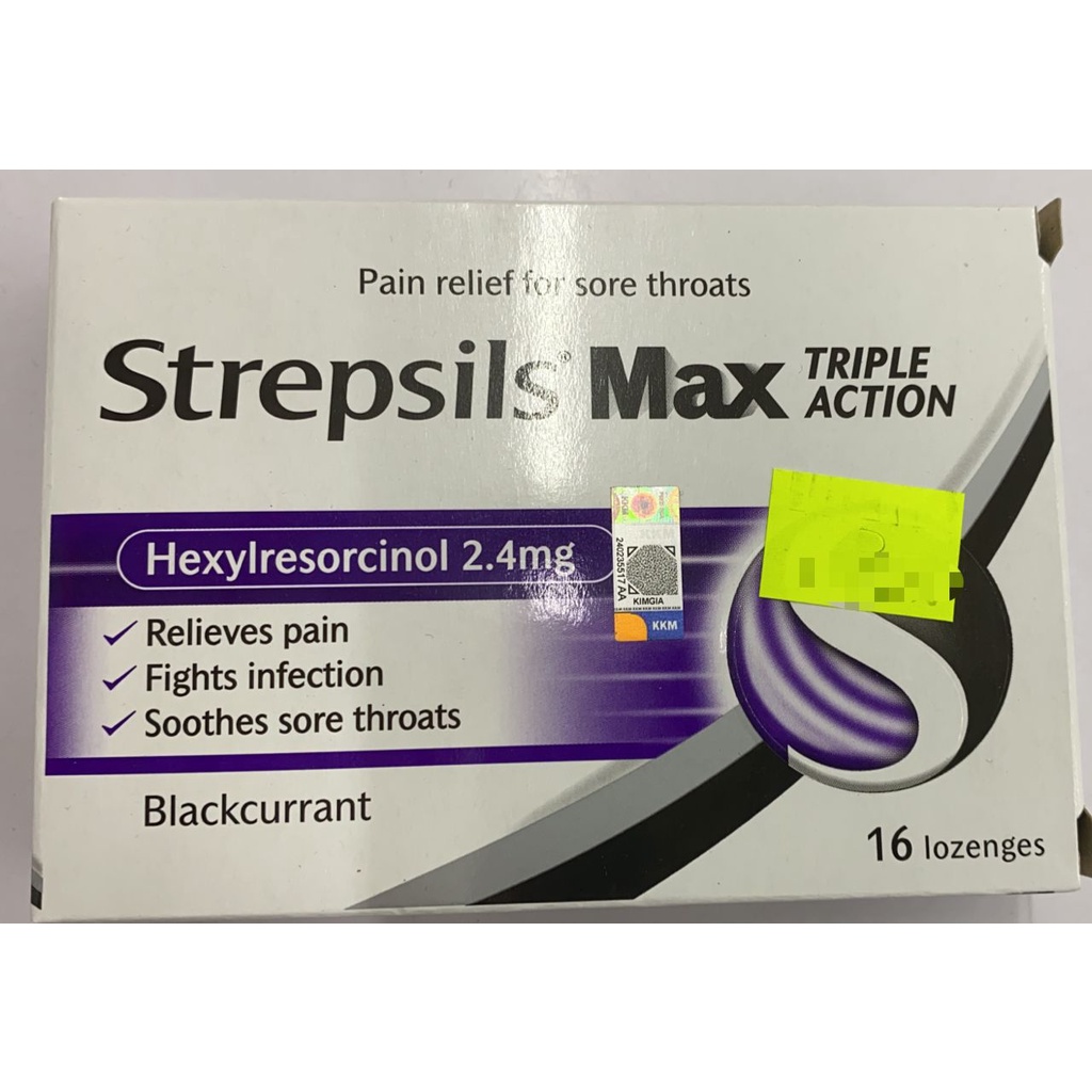 (GOODLIFE) - STREPSILS MAX TRIPLE ACTION PAIN RELIEF FOR SORE THROAT 1 ...