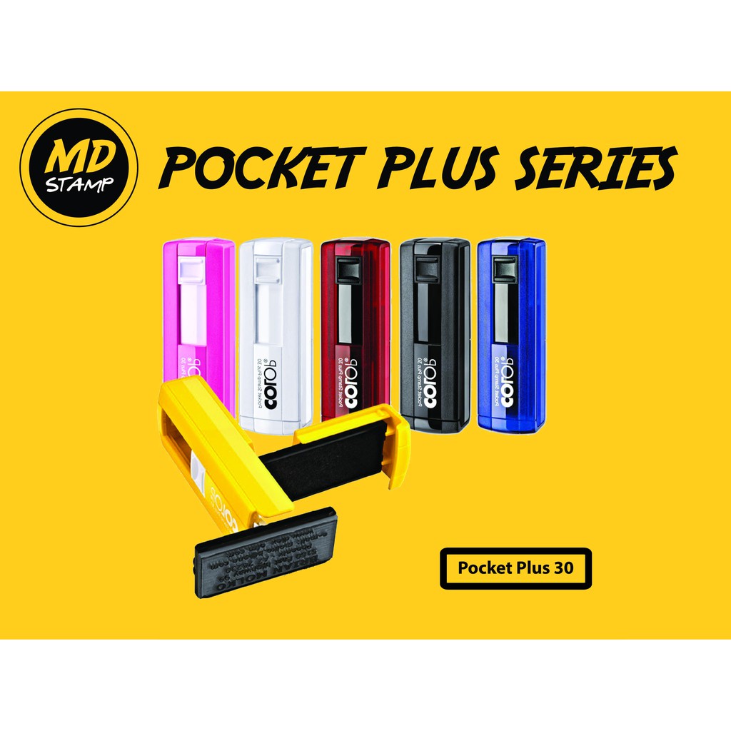 Rubber Stamp COLOP Printer Line Self-Inking Stamp Pocket Plus 30 ...