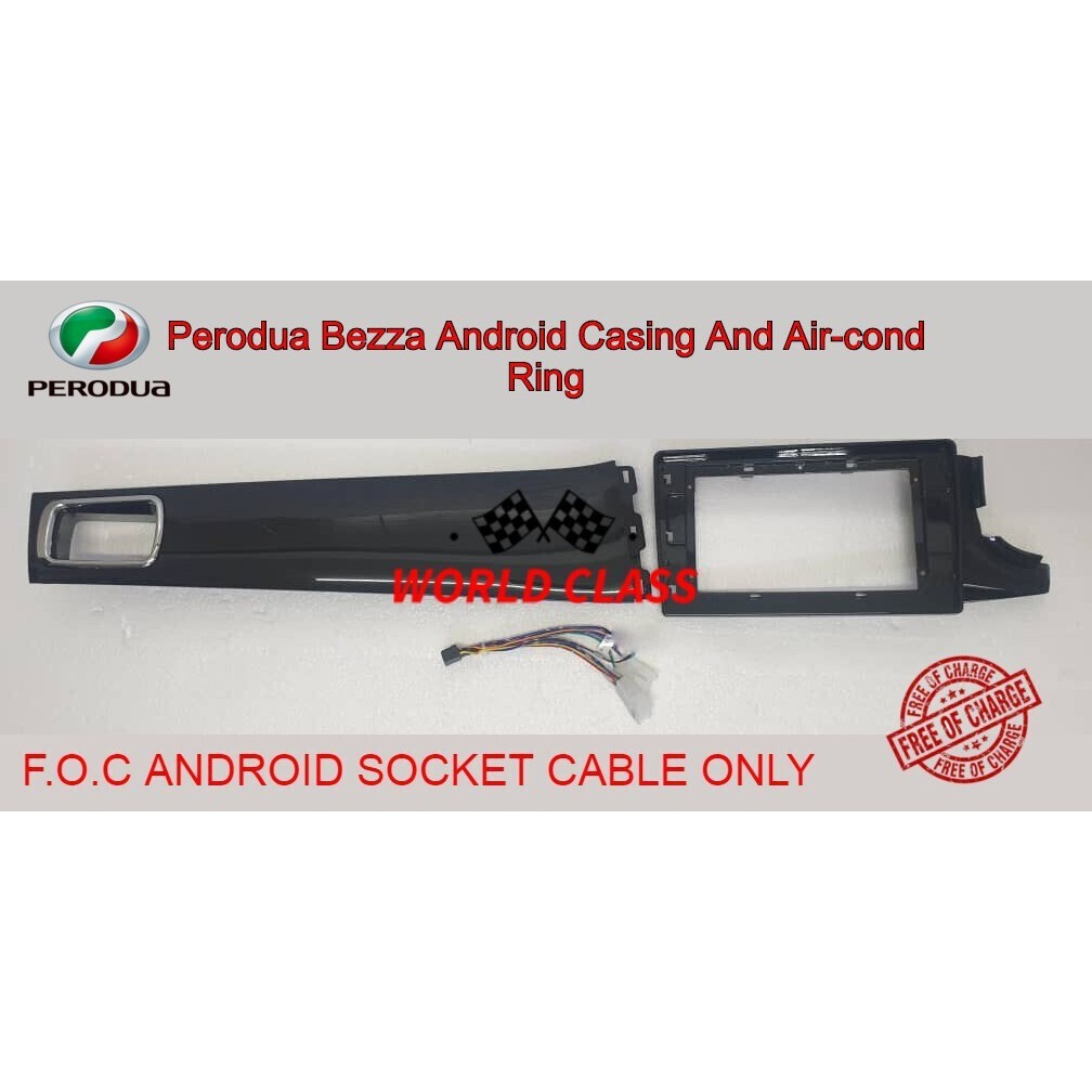 PERODUA BEZZA 2014-2023 10" ANDROID CASING+AIRCOND RING(FREE PLUG AND ...