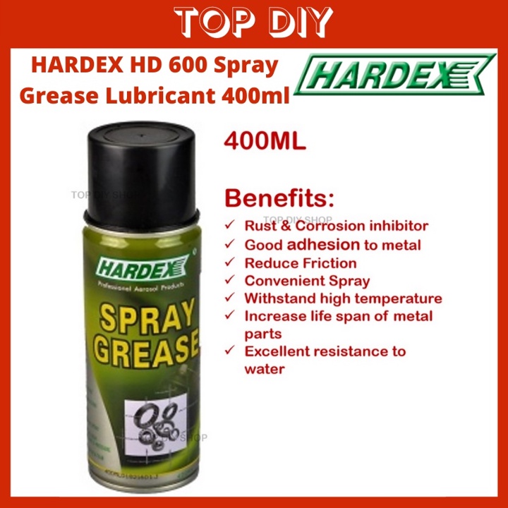 HARDEX HD600 Spray Grease 4D Penetrant & Lubricant Spray NIETZ N10 ...