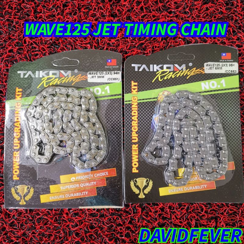WAVE 125 TIMING CHAIN RACING 94H JET 3MM / WAVE125 96H JET 6MM TAIKOM ...