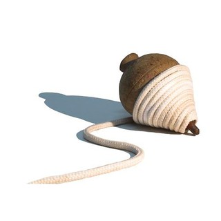 Traditional wooden Gasing / Gasing kayu Traditional berserta tali 1 pc ...