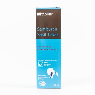 BETADINE® Sore Throat Spray 解喉咙痛 喷雾 SEMBURAN SAKIT TEKAK (50ml) READY ...