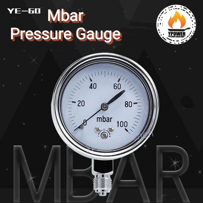 100 Mbar pressure gauge/100&300 Mbar light pressure gauge | Shopee Malaysia
