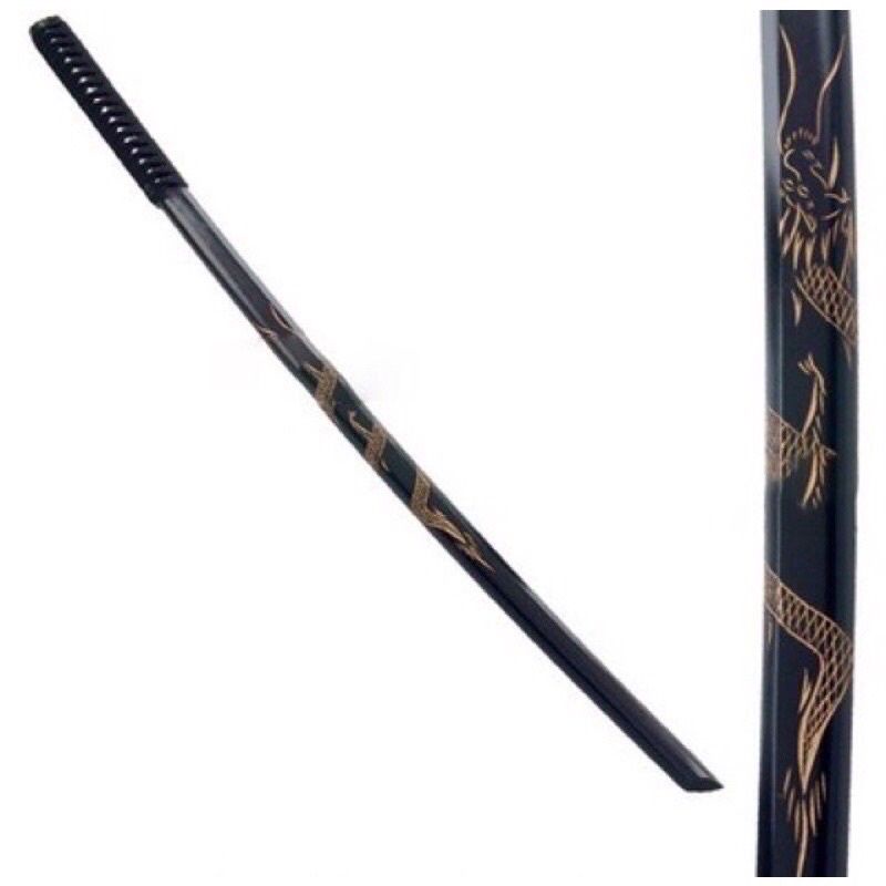 [Ready Stock]🔥Engraved Dragon Wooden Japanese Kendo Bokken Wooden ...