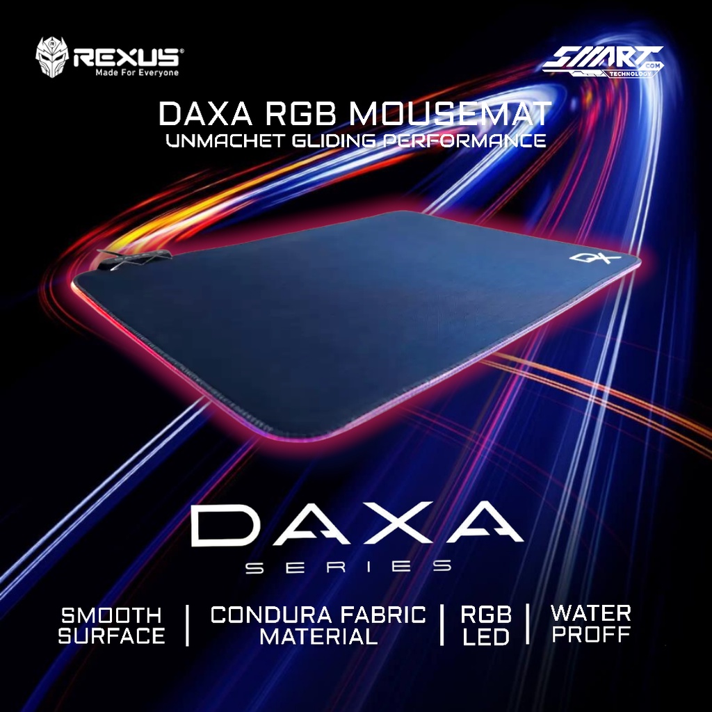 Rexus DAXA MAT CORDURA RGB Gaming Mousepad | Shopee Malaysia