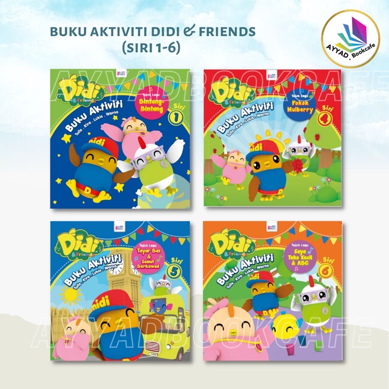 [READY STOCK] Buku Aktiviti DIDI & FRIENDS : Tulis, Kira, Lukis & Warna ...