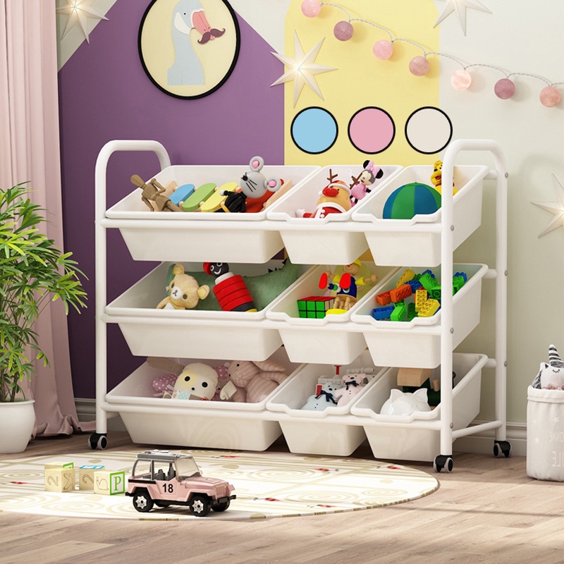 SKPLUS 9 Basket Children Toy Storage Rack Kindergarten Toys Shelf ...