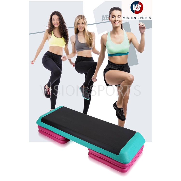 110cm Aerobic Stepper Platform with 4 Risers stepboard Platform Gym ...