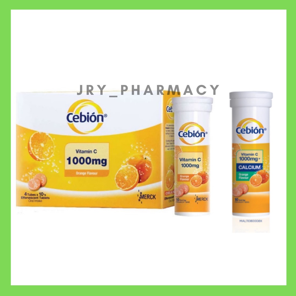 CEBION VITAMIN C 1000MG+CALCIUM EFFERVESCENT 10S 1TUBE EXP4/24 OR ...