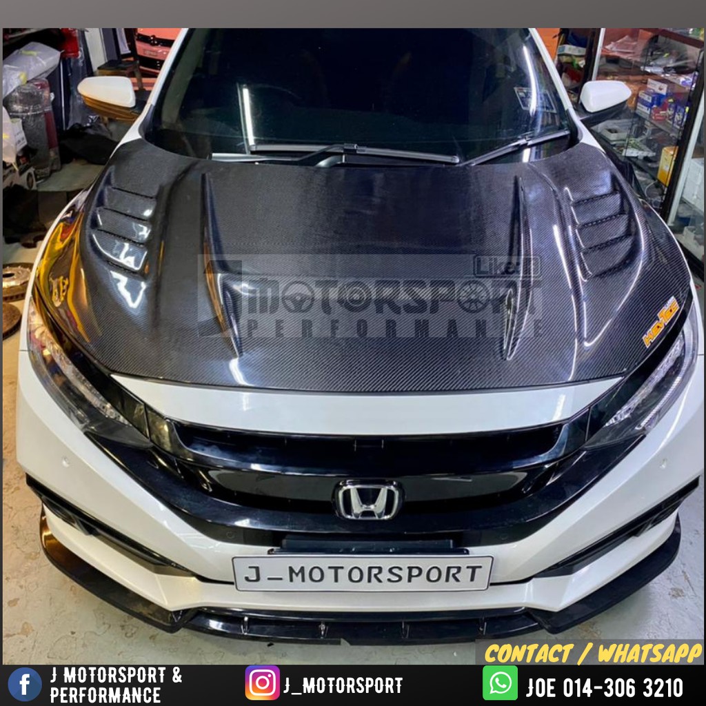 Honda Civic FC Facelift 2020 Original Carbonfiber KEVTEC BATMAN Front ...