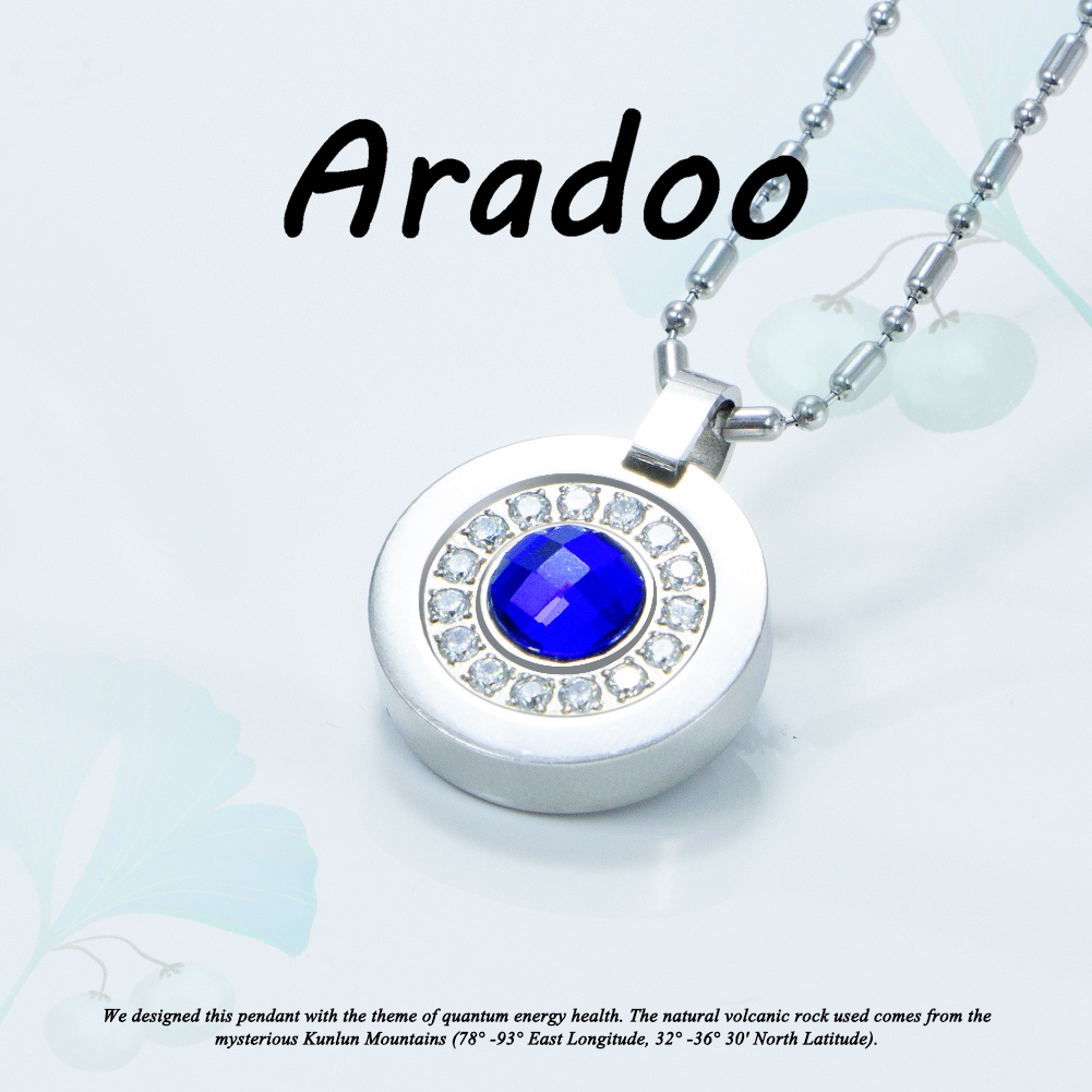 ARADOO Energy Negative Ion Bio Pendant Quantum Zircon Pendant Original ...